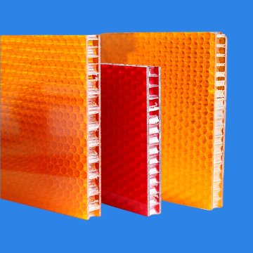 PC honeycomb decor acrylic panels_ polycarbonate